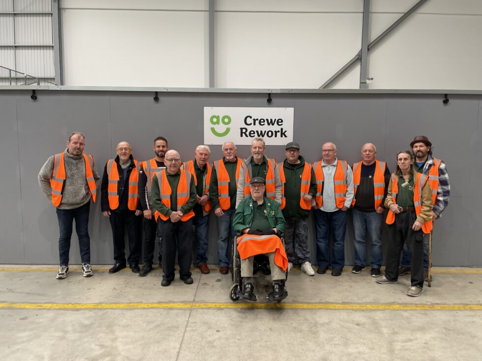 AO welcomes Men in Sheds group to its Crewe Warehouse - AO World